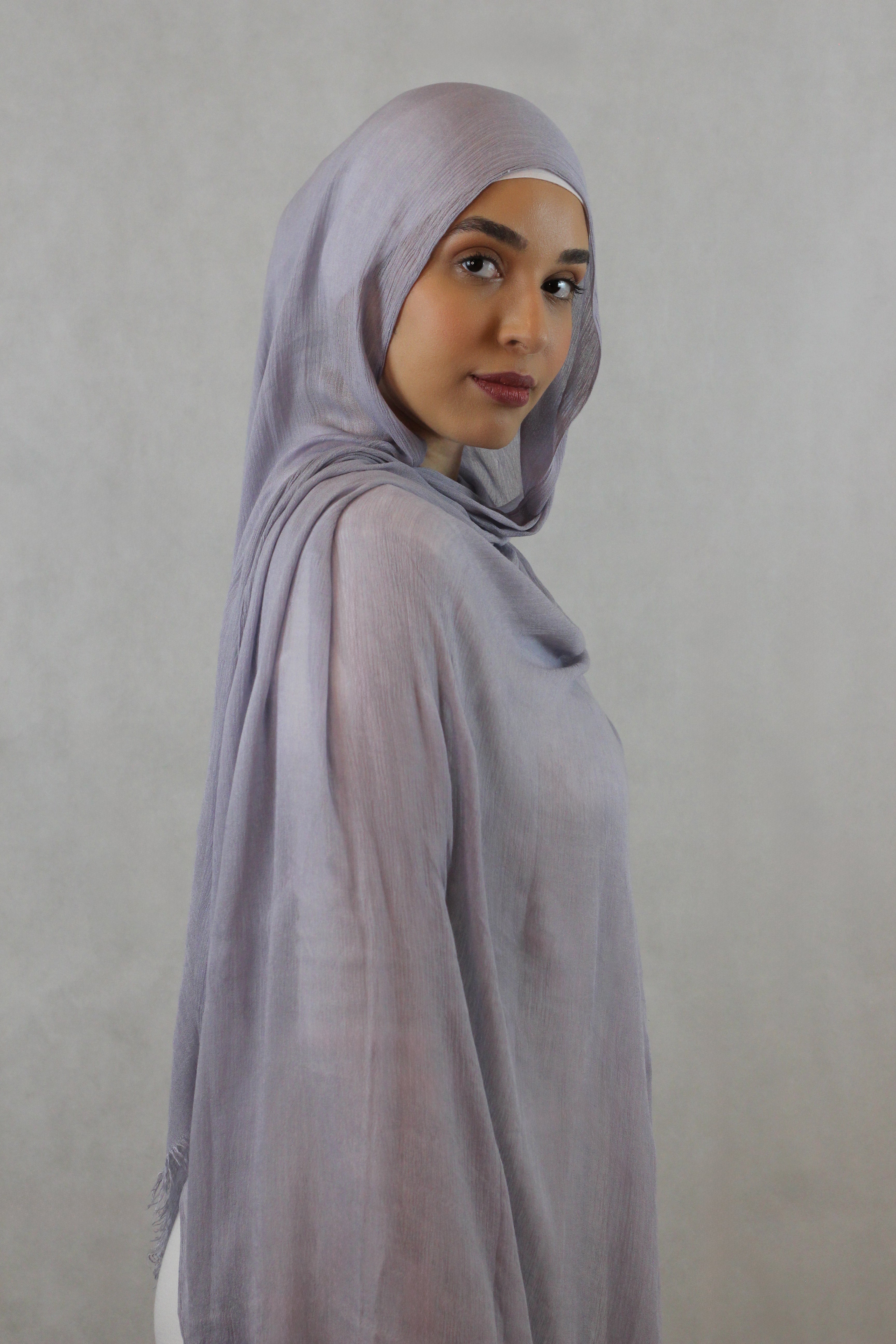 SLATE WRINKLE RAYON HIJAB – Devout Design